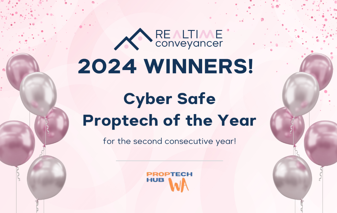 Realtime Conveyancer awarded Cyber Safe Proptech of the Year for the second consecutive year